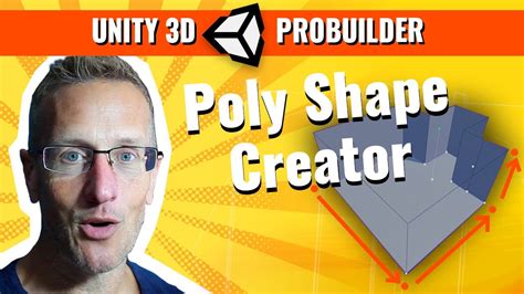 unity 3d probuilder series the poly shape tool as the base to start new 3d shapes in unity