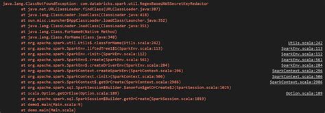 how to resolve java lang classnotfoundexception when running scala spark project using