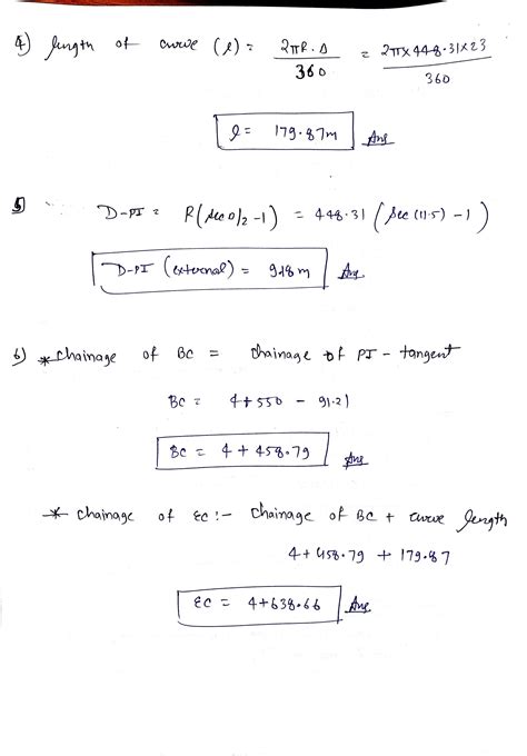 [solved] civil engineering the mid ordinate of a simple circular curve has a course hero