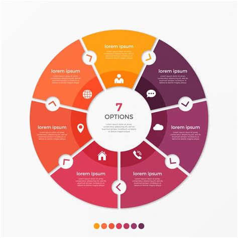 Premium Vector Circle Chart Infographic Template With Options