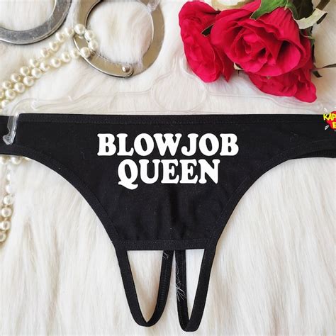 Thong Blowjob Queen Etsy