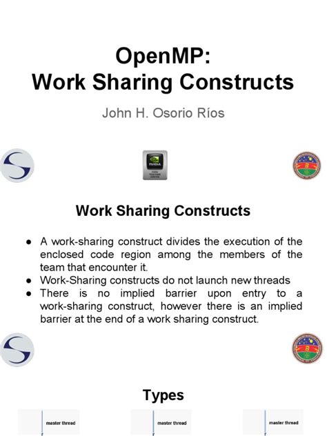 openmp work sharing constructs john h osorio ríos pdf control flow thread computing