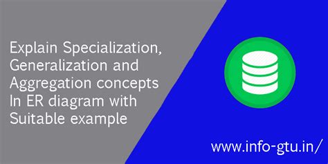 explain specialization generalization and aggregation concepts in er diagram with suitable example