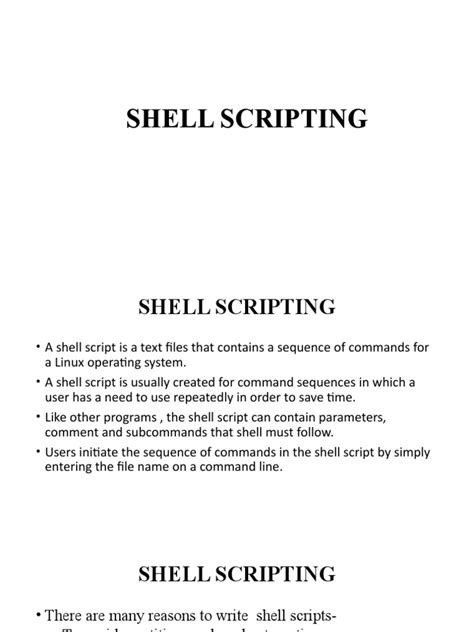 shell script pdf shell computing scripting language
