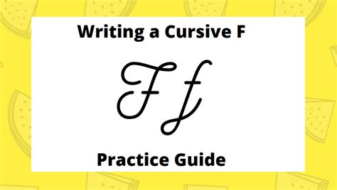 Lowercase F In Cursive Writing