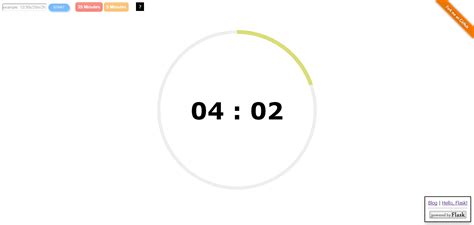 github helloflask timer a simple countdown timer made with flask and javascript