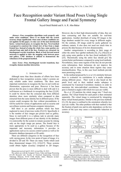 pdf face recognition under variant head poses using single frontal gallery image and facial