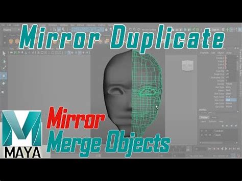 How To Mirror Objects In Maya Duplicate Mirror Face In Maya Mirror