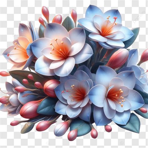 Rendering Pastal Art Flowers 3 D Rendering Pastal Art Flowers