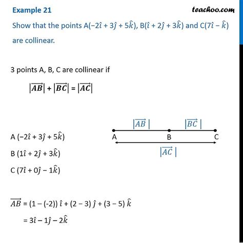 example 21 show that points a b c are collinear chapter 10
