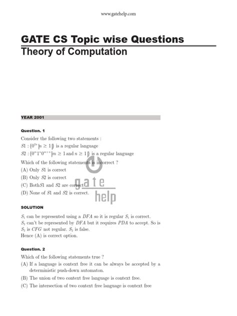 theory of computation mcqs pdf theory of computation regular expression
