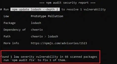 NPM Audit How To Scan Packages For Security Vulnerabilities