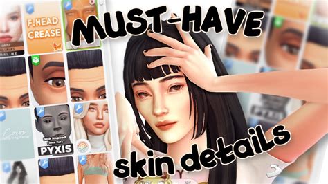 50 Must Have Maxis Matchmix Skin Details Links Sims 4 Youtube