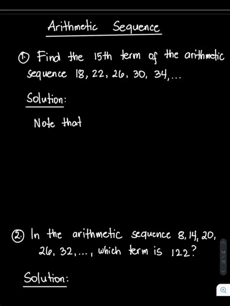 basic math review arithmetic sequence basic math review arithmetic sequence by mathematics