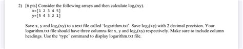 solved 2 [6 pts] consider the following arrays and then