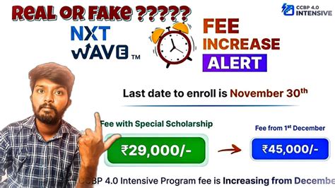 fee increase alert nxt wave intensive ccbp 4 0 youtube