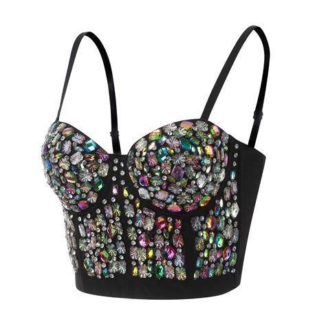 Yuhaotin Black Crop Tops For Women Sexy Corset Top Bustier Corset Top Tight Fitting Corset Tank