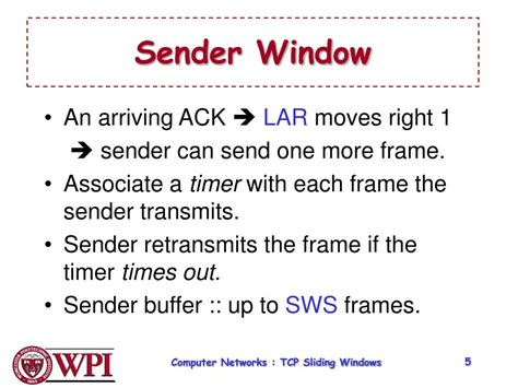 Ppt Tcp Sliding Windows Flow Control And Congestion Control