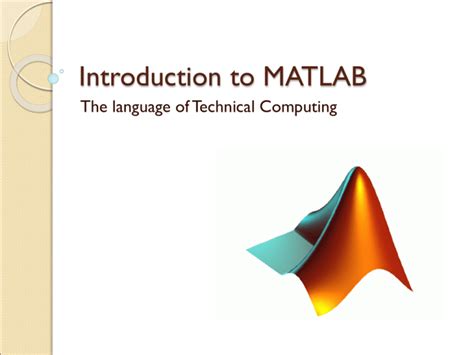 getting started with matlab introduction and programming