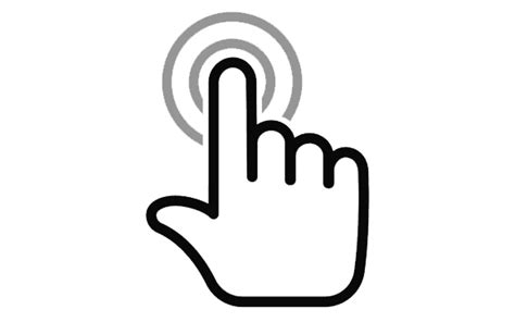 Touch Hand Mouse Cursor Click PNG Transparent Background Free