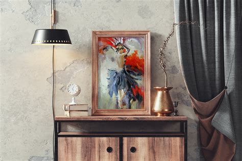 室内背景木制画框相框样机模板 Wooden Picture Frame In Interior Mockup 设计小咖
