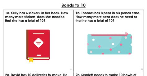 bonds to 10 reasoning and problem solving classroom secrets classroom secrets