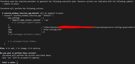 Azurerm Windows Function App Appsetting Website Node Default Version Is