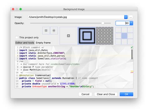 Background Image IntelliJ IDEA Documentation