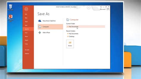 how to save a file as a pdf in powerpoint 2013 youtube