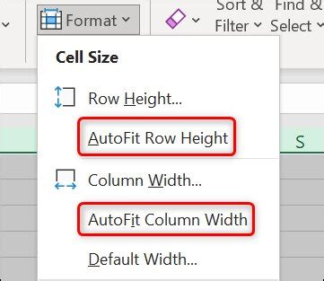 Where Is Autofit In Excel How To Adjust Column Width And Row Height
