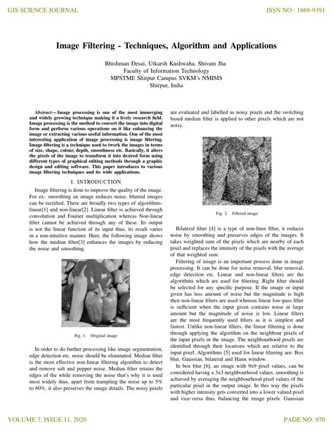 pdf image filtering techniques algorithm and applications