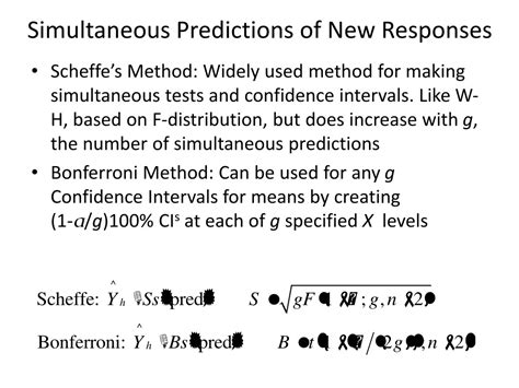 ppt simultaneous inferences and other regression topics powerpoint presentation id 9189385