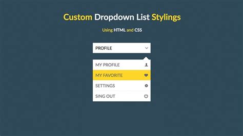 Dropdown List Using Only HTML And CSS CSS Khmer YouTube