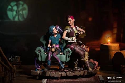 Vi And Jinx Gk Figure Arcane Statue Figure 16 Scale 124309 4ugk In 2022 League Of Legends