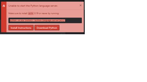 Unable To Start The Python Language Server Issue 133 Atom