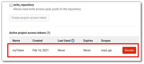 GitLab Create A Project Access Token Programster S Blog
