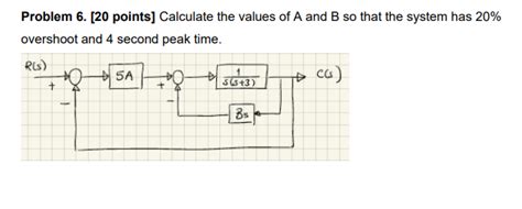 solved problem 5 [20 points] for the given system