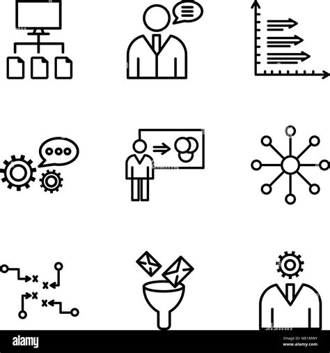 Set Of 9 Simple Editable Icons Such As User Interface Mail Funneling