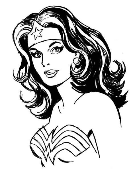 Wonder Woman Coloring Page Printable