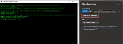Azure Devops Fatal Authentication Failed In Git In Cmd Stack Overflow