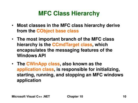 ppt microsoft foundation classes powerpoint presentation id 15886