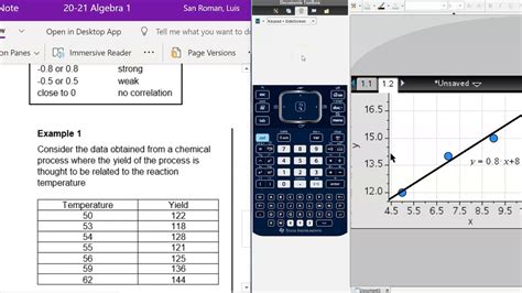 4 7 Linear Regression For TI Nspire YouTube