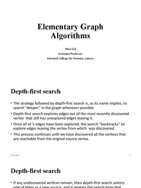 an in depth look at depth first search algorithms timestamps edge classification pseudocode