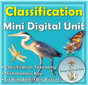 Classification Digital Unit Taxonomy Dichotomous Keys Six Kingdoms
