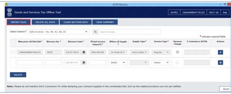 GSTR 1 Filing Using Returns Offline Tool