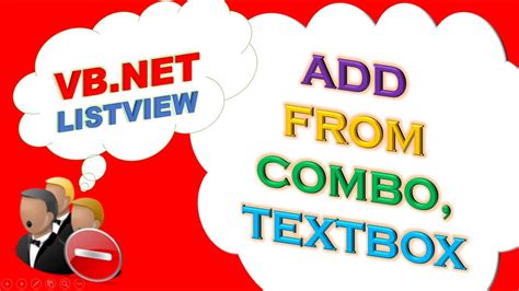VB NET ListView Ep 04 Add From ComboBox And TextBox YouTube