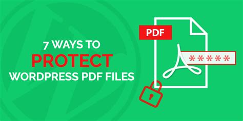 7 ways to protect wordpress pdf files oceanwp
