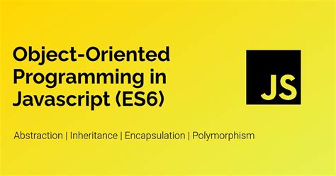 object oriented programming in javascript es6