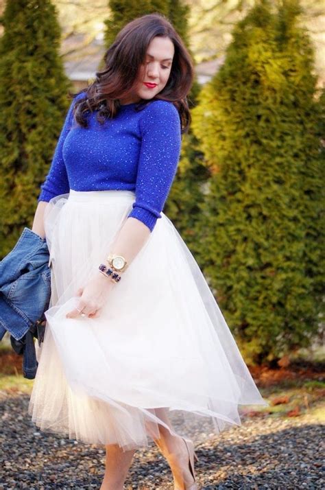 5 Ways To Wear A Plus Size Tulle Skirt In Winter Tulle Skirts Outfit Tulle Skirt Plus Size