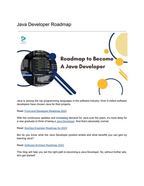 ppt java developer roadmap 2023 powerpoint presentation free download id 12007077